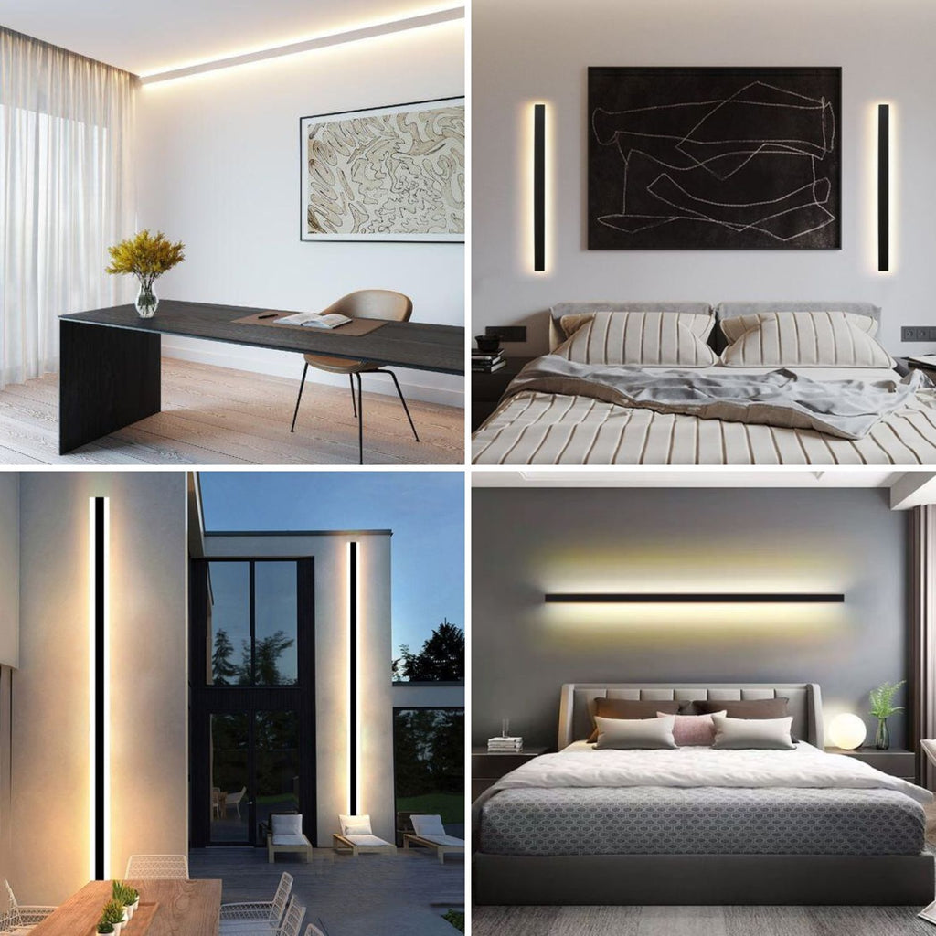 KH907 da 2 metri - Cornici velette per led a soffitto e parete, per do ...